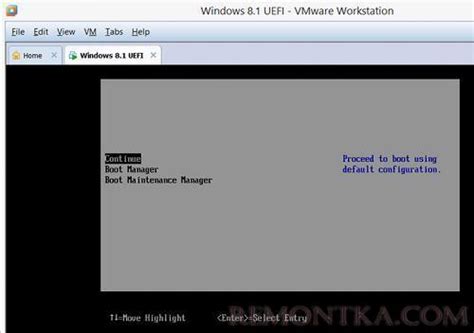 Windows 8 1 в режиме Uefi на Vmware Workstation РЕМОНТКА