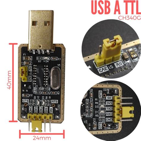 Conversor Usb A Serial Ttl Ch340g