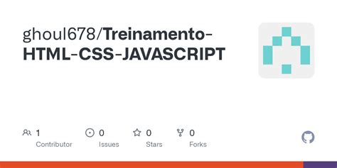GitHub Ghoul Treinamento HTML CSS JAVASCRIPT