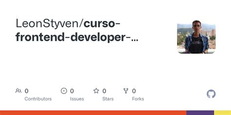 github leonstyven curso frontend developer javascript