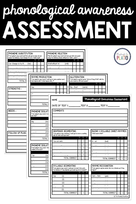 Phonological Awareness Assessment Playdough To Plato