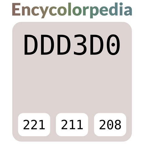 Ddd3d0 Hex Color Code Rgb And Paints Ddd3d0 Hex Color Code Rgb And Paints