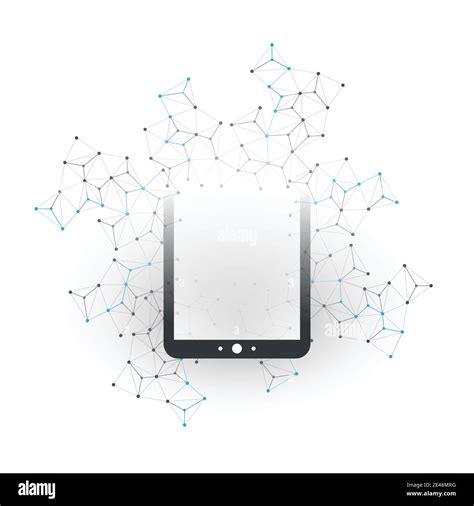 Digital Network Connections Mobile Technology Background Cloud Computing Design Concept With