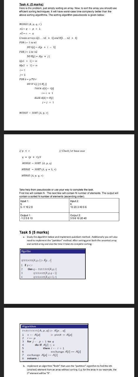 solved task 4 5 marks here is the problem just simply