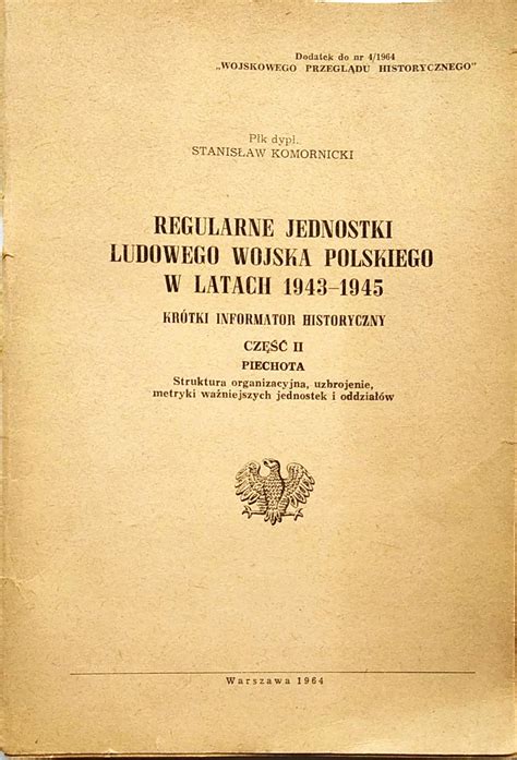 REGULARNE JEDNOSTKI LWP W LATACH 1943/45 PIECHOTA 13715886561 - Allegro.pl