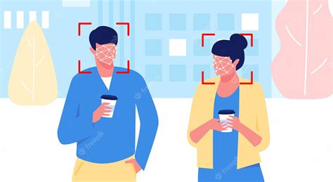 Premium Vector Face Recognition Concept
