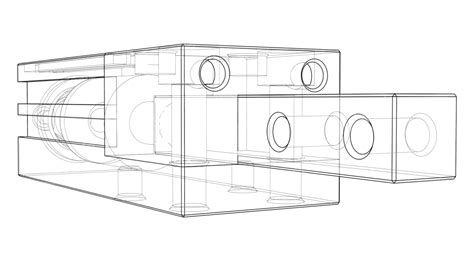 Abstract Industry Object Concept Vector Frame Engineering Mechanic Vector Frame Engineering