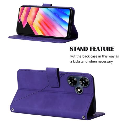 For Infinix Hot G X Crossbody D Embossed Flip Leather Phone Case Purple Alexnld Com