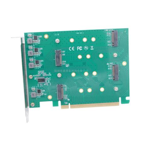 Pci E 30 X16 Split To 4 Nvme M2 Solid State Ssd Disk Array Card Vroc