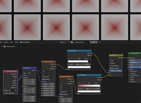 texturing make a smooth tile texture with voronoi texture run through