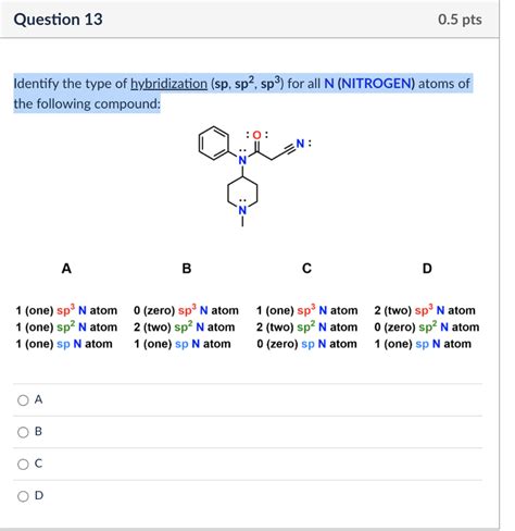 Solved Question 13 0 5 Pts Identify The Type Of