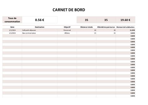 Modèle De Carnet De Bord 1 Onlyoffice Onlyoffice