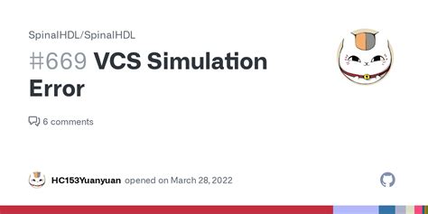 vcs simulation error · issue 669 · spinalhdl spinalhdl · github