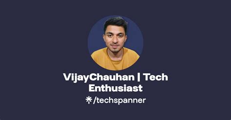 Vijaychauhan Tech Enthusiast Twitter Instagram Linktree