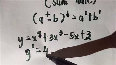 Derivatives Sum Rule Calculus 1 Youtube