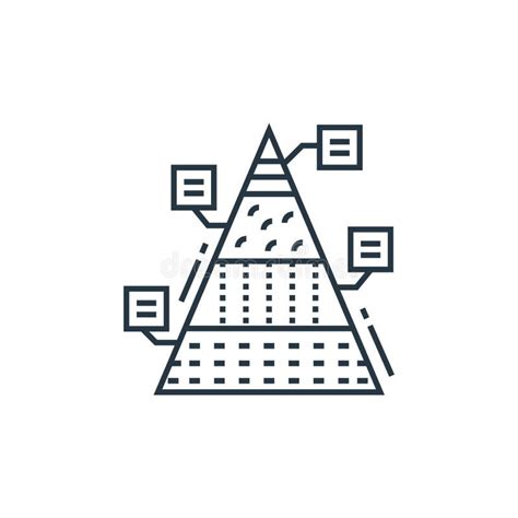 Pyramid Chart Icon Vector From Data Analysis Concept Thin Line Illustration Of Pyramid Chart