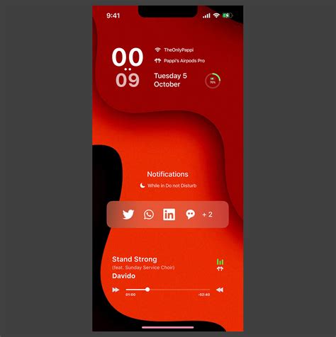IOS Lock Screen UI Design Behance