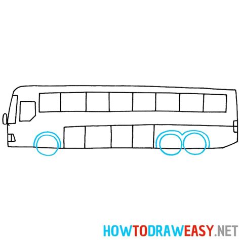 How To Draw A Bus Step By Step How To Draw Easy