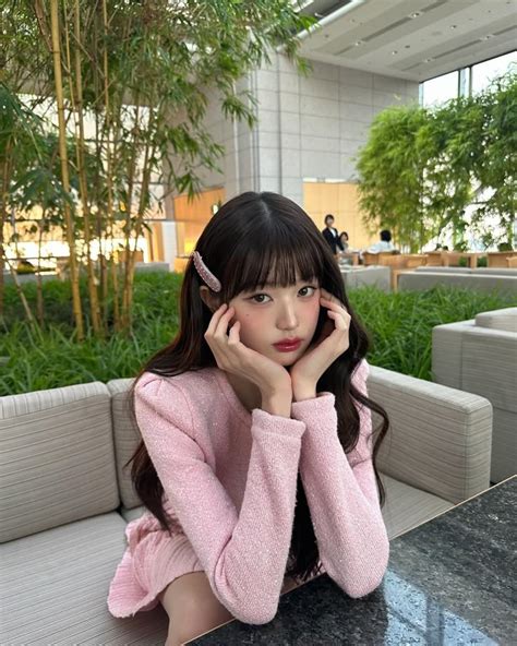 Wonyoung🐰 Pink Outfit Kpop Girls Korean Fashion