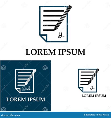 Write Document User Interface Outline Icon Logo Vector Illustration Stock Vector Illustration