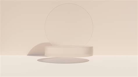 3d 렌더링 제품 디스플레이 연단은 갈색 배경에 서 있습니다 프리젠 테이션을 위해 모의하십시오 원통 미용 제품용 화장품 0명에 대한 스톡 사진 및 기타 이미지 Istock