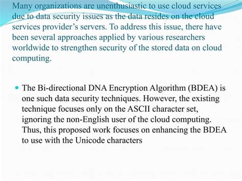 Implementation Of Dna Cryptography In Cloud Computing Andpptx Cloud Computing Internet
