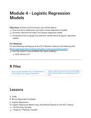 Module Logistic Regression Models Pdf Module Logistic Regression Models Objectives At Module Logistic Regression Models Pdf Module Logistic Regression Models Objectives At