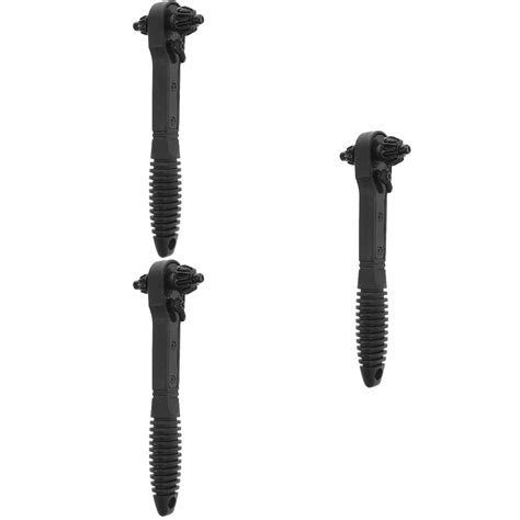 Homemaxs 3pcs Drill Chuck Spanner Drill Chuck Key Wrench Driver Metal Ratchet Spanner