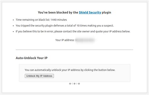You Ve Been Blocked By The Shield Security Plugin Issue 123 Webrecorder Browsertrix