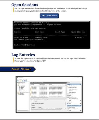 Windows Incident Response CheatSheet Pptx Operating Systems Computer Software And Applications