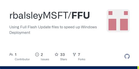 Github Rbalsleymsft Ffu Full Flash Update Ffu Resources