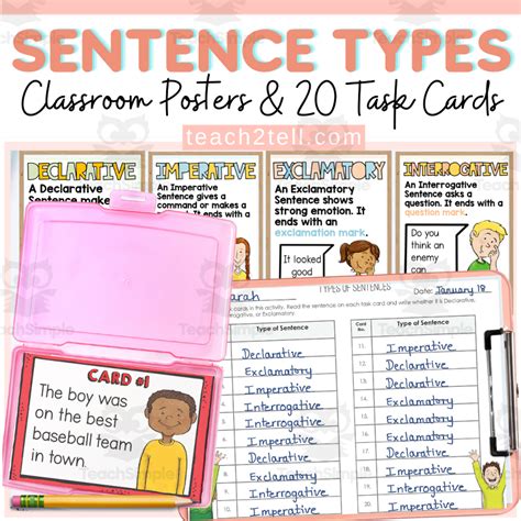 Types Of Sentences Declarative Imperative Interrogative Exclamatory