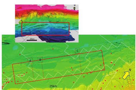 Bathymetric Maps Top Inset 3d And Bottom In 2d Map Red