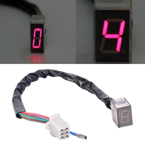 Bc Universal Motorcycle Digital Gear Indicator Led 5 Digital Display