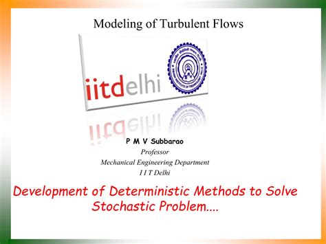 Modeling Of Turbulent Flows Prandtl Mixing Length Theory Ppt