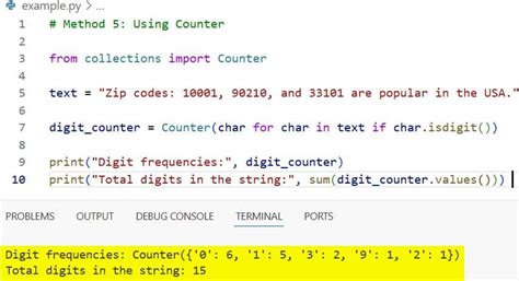 Count Numbers In A String Using Python