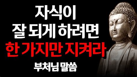 부처님 말씀 I 훌륭한 자식을 둔 부모들의 특징 I 이렇게 하면 자식이 잘 된다 I 인생 조언 I 명언 I 격언 I 나이가 들수록 집착하면 안 되는 것 I 오디오북 I 철학