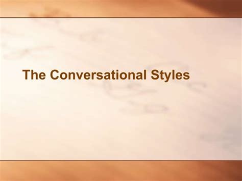 Conversation And Preference Structure Pptx