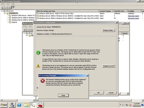 Solved Unable To Add Scp For Terminal Server Licensing In Windows