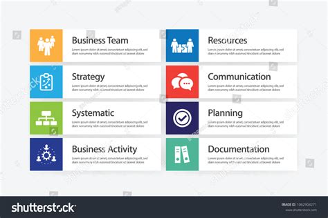 Workflow Infographic Icon Set Stock Vector Royalty Free Shutterstock