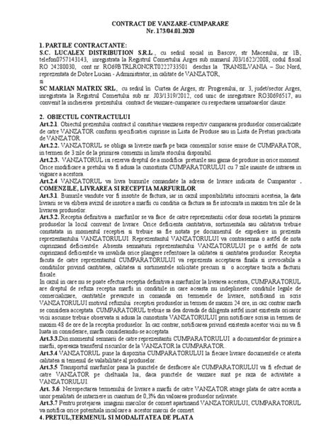 Contract V C Marian Matrix Pdf