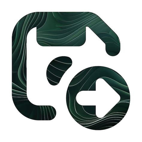 Premium Photo Floppy Disk Circle Arrow Right Icon Green Lines Dark Texture
