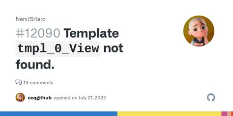 template `tmpl 0 view` not found · issue 12090 · nervjs taro · github