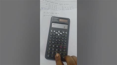 How To Solve Eigen Value And Eigen Vector By Using Fx 991ms Calculator