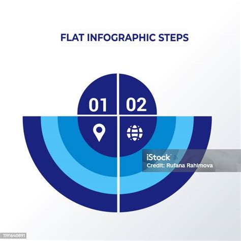 파란색 인포 그래픽 템플릿 디자인입니다 2개의 아이콘 옵션 단계 또는 프로세스가 있는 비즈니스 개념 인포그래픽 벡터 시각화는 워크플로 레이아웃 다이어그램 연례 보고서 웹에