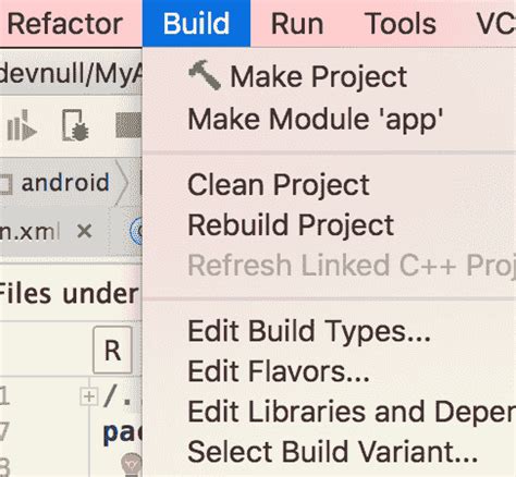 What Happens After I Run Rebuild Project In Android Studio Stack Overflow