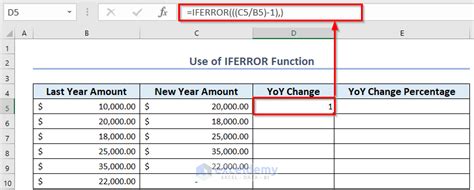 How to Calculate Year over Year Percentage Change in Excel (with Advanced Technique)