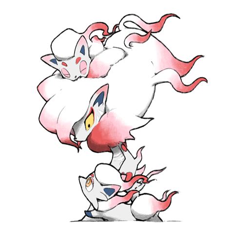 Hisuian Zorua And Hisuian Zoroark Pokemon Drawn By Blacknirrow Danbooru