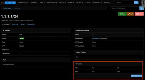 nautobot plugin ip services · pypi