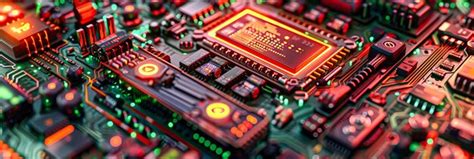 Premium Photo Green Circuit Board And Electronic Components Detailed Processor And